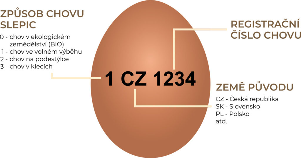 Druhy a označení vajec - Farma Valcha